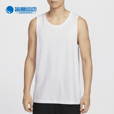 耐克男士简约无袖背心运动T恤