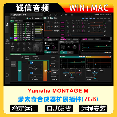 MONTAGE M蒙太奇合成器扩展插件WIN+MAC