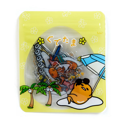 日本Sanrio正品Gudetama蛋黃哥 袋裝貼紙Sticker內含40張(夏)