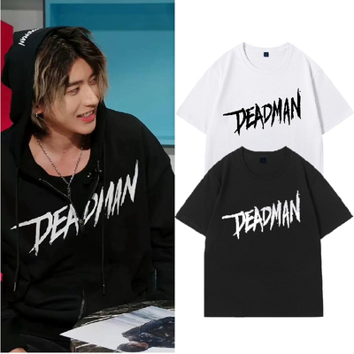 蔡徐坤同款衣服2026演唱会Deadman短袖T恤周边男女装宽松应援衣服