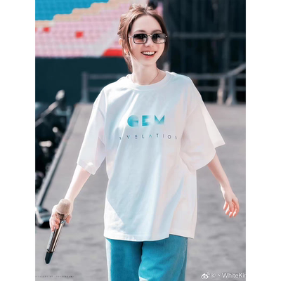 邓紫棋演唱会IAMGLORIA同款周边短袖应援物T恤GEM男女纯棉上衣服