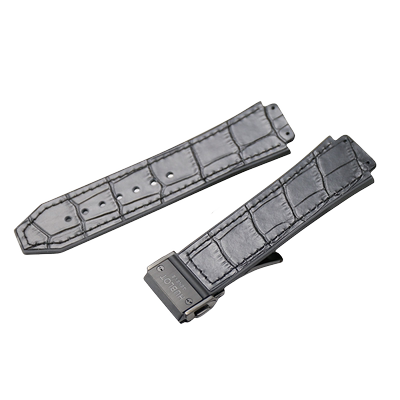 真皮表带配件适用于恒宝HUBLOT宇舶大爆炸贴皮橡胶表带男19x25mm