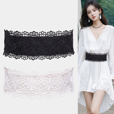 伊莉蔻女松紧弹力带时尚百搭腰带