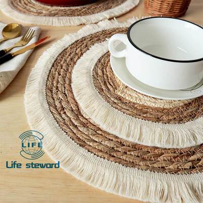 Cotton Braid Coaster Handmade Cup Cushion Bohemia Non-slip