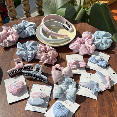 公主芭蕾风甜美蝴蝶结发圈猫咪