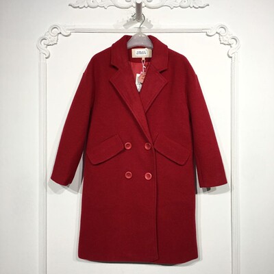 艾O系列 8178S278 时尚毛呢外套品牌女装折扣颦薪