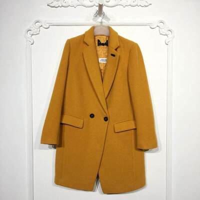 她系列 8155S232 时尚毛呢外套品牌女装折扣颦薪