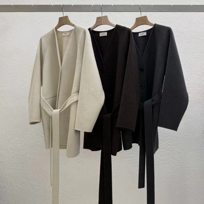 statement简约羊毛毛呢大衣外套