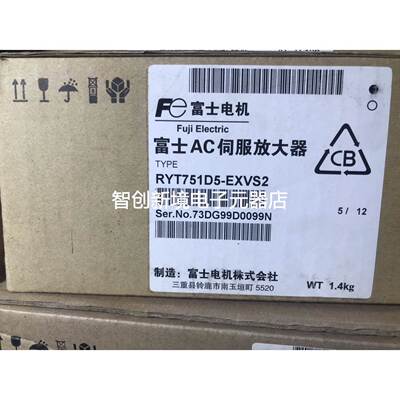 RYT751D5-EXVS2富士驱动器750W电机RYT751D5-VS2 RYH751F5-VV2