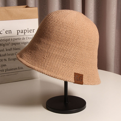 网红款渔夫帽子女夏季百搭遮脸日系复古钟型水桶帽防晒遮阳盆帽潮