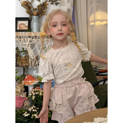 FLL·26夏~卡通小兔子娃娃衫54224