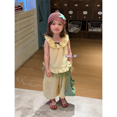 HOLA.CC·26夏~黄格子两件套6802