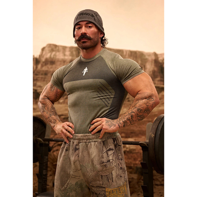 YLA联名金吉姆无缝针织紧身短袖