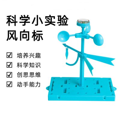风力风向标小学科学教具DIY自制风力风向标实验器材教学仪器S-02