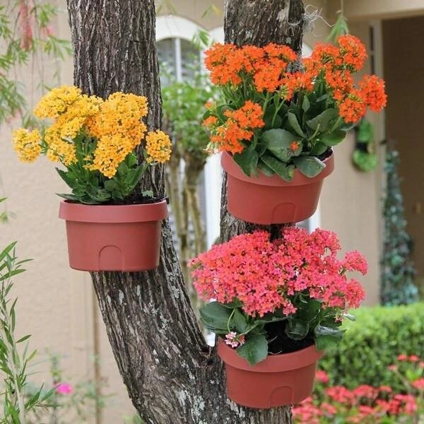 3件套挂式花盆 挂树花盆 水管花盆 挂柱花盆 消防栓花盆 种植盆