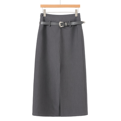 669西湖阁老【莫Y】26春装 开叉过膝干练娴熟高腰半身裙263