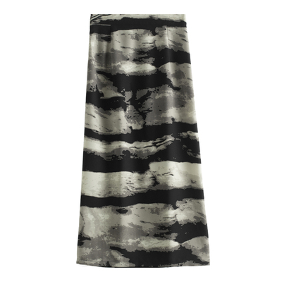 西湖阁老【幸】夏季 半松紧后开叉A字半身裙Y356弜