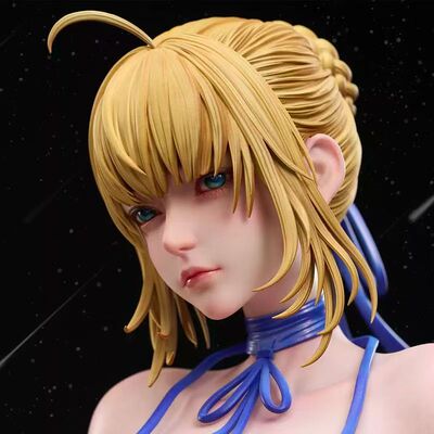 EDS泳装呆毛王塞巴阿尔托莉雅美少女动漫潮玩桌搭GK手办模型摆件