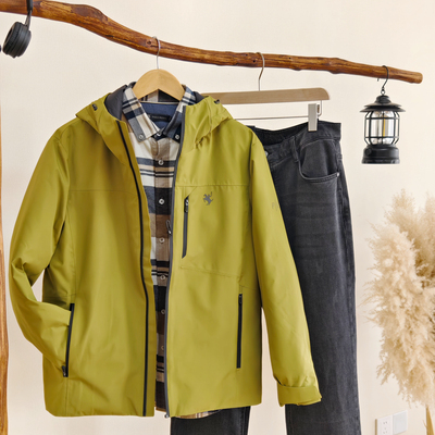 男式连帽羽绒服休闲舒适户外