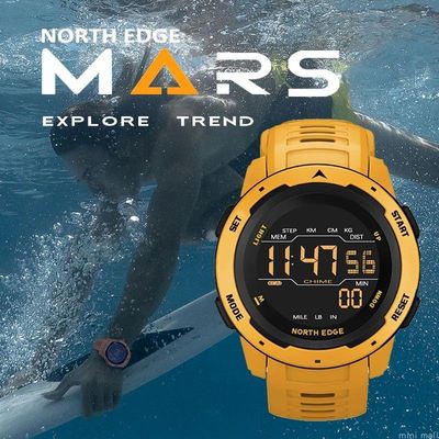 NORTH EDGE Mars Digital Watch Men's Sports Watches Dual