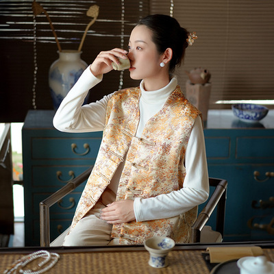 中国风复古文艺外穿背心