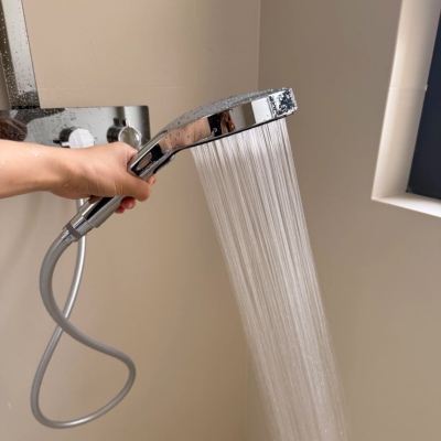 增压手持带喷枪一孔多出花洒喷头套装淋浴液态硅胶家用喷头