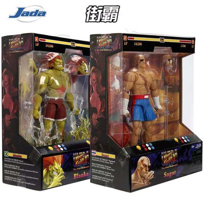 jada街霸1/12手办独眼龙泰王沙加特6寸模型布兰卡青狼可动人偶