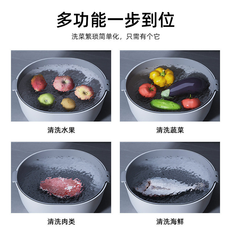 跨境四合一家用解冻器食品解冻机防尘保鲜便捷化冰解冻