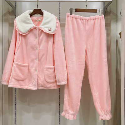 孕之彩秋冬哺乳月子服保暖海岛绒