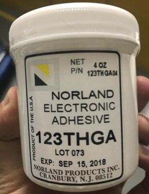 美国NORLAND诺兰原装NOA123THGA紫外线UV光学固化胶水112G装