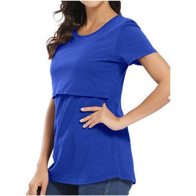 Breastfeeding clothes mom tops summer Nursing T-shirt woman