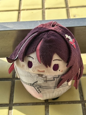 日单 Hololive Azki 圆滚滚毛绒公仔挂件