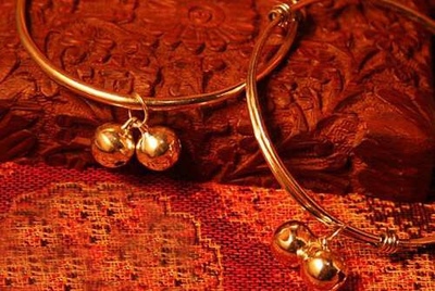 苗银铃铛手镯包邮铃铛