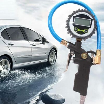 Digital Display Air Pressure Gun Car EU Tire Pressure Inflat