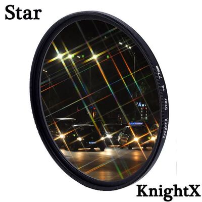 KnightX Effects Star Filter Line 52mm 55mm 58mm 67mm 77mm Ca