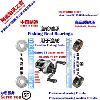 21子龙SV1000远投陶瓷轴承|21 DAIWA ZILLION SV TW 1000 Bearing