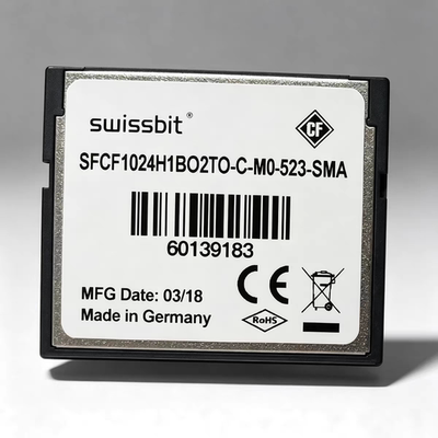 SFCF1024H1BO2TO-C-M0-523-SMA/德国swissbit工业级CF卡/容量1GB