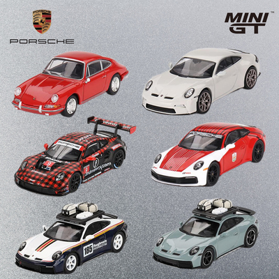 MINIGT 1:64合金车模型 保时捷Porsche 911 GT3霸王龙 达喀尔