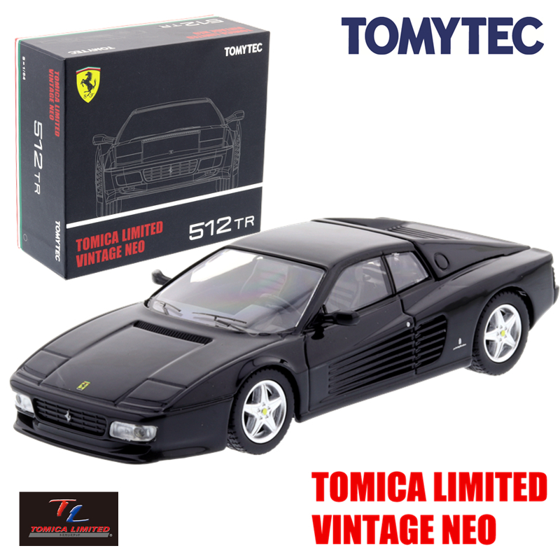 Tomytec多美卡合金 TOMY TLV LV-NEO Ferrari法拉利 512TR黑色_虎窝淘