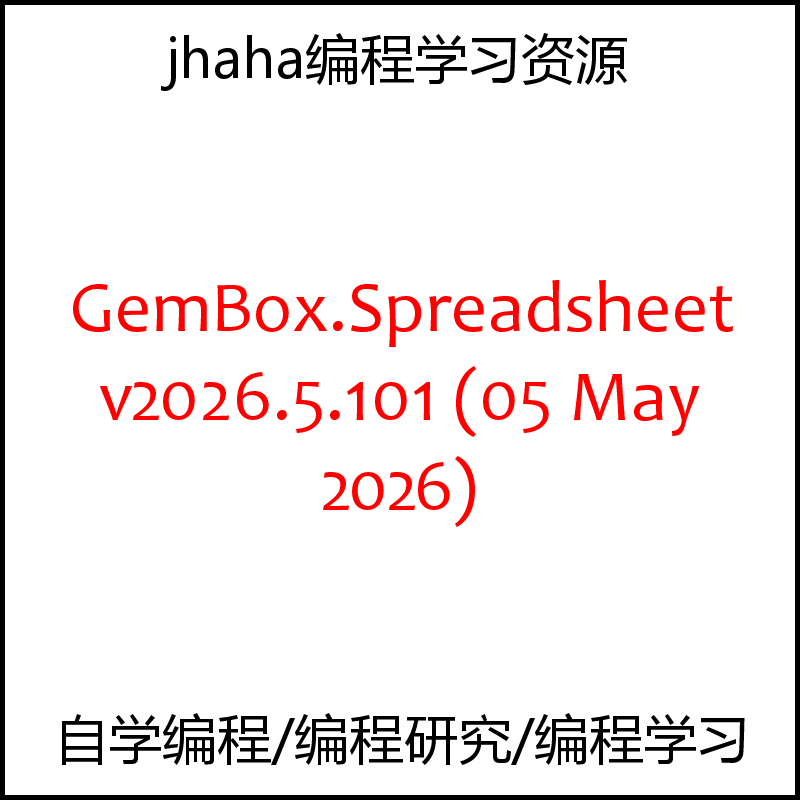 GemBox.Spreadsheet v2026.5.101