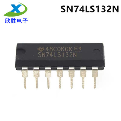 全新进口原装 SN74LS132N DIP14 四2输入与非门
