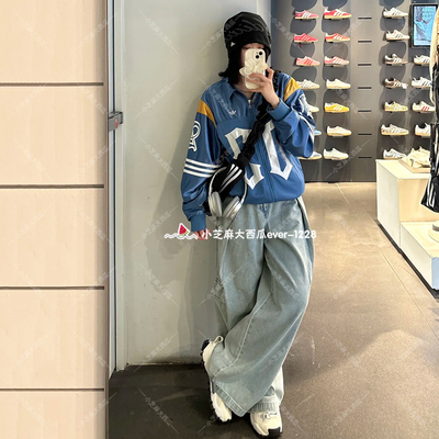 adidas三叶草宽松版型夹克外套