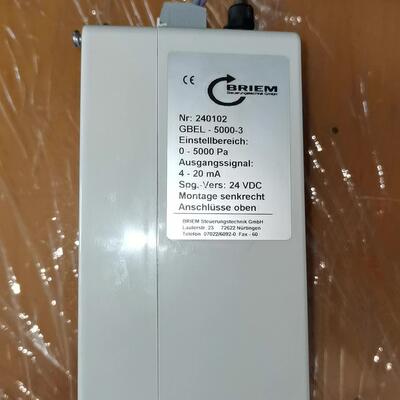 议价GBEL-5000-3 负差压力变送器 BRIEM 0-5000pa 24v维修