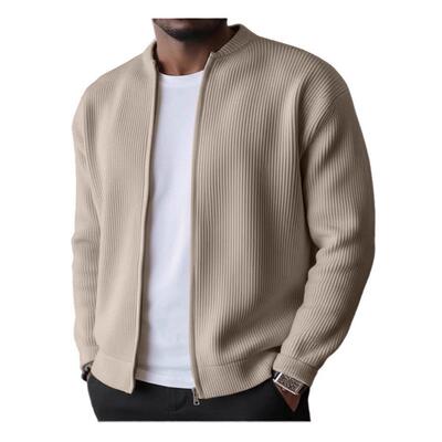 2025欧美亚马逊独立站秋冬季男士休闲外套coat overcoat灯芯绒纯