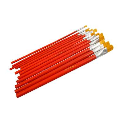 元汗除尘刷尼龙毛平头笔工业笔刷小毛刷94212支/套