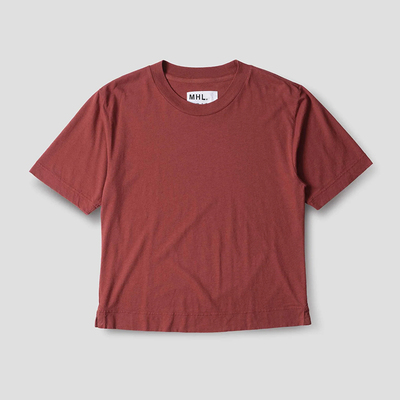 inLESS丨MHL. SIMPLE T-SHIRT 棉麻短袖T恤女