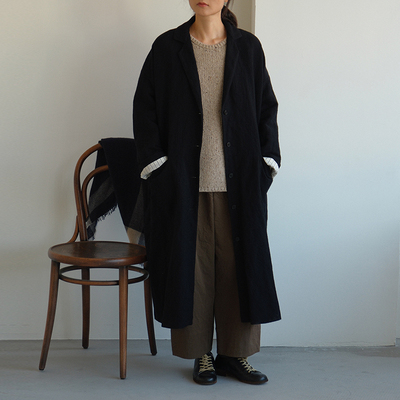 inLESS丨Apuntob P1948/TS983 羊毛棉外长款风衣外套