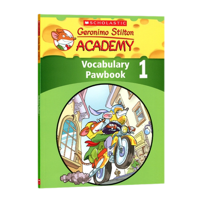 老鼠记者词汇练习册1 英文原版 Geronimo Stilton Acadmey:Vocabulary Pawbook Level 1