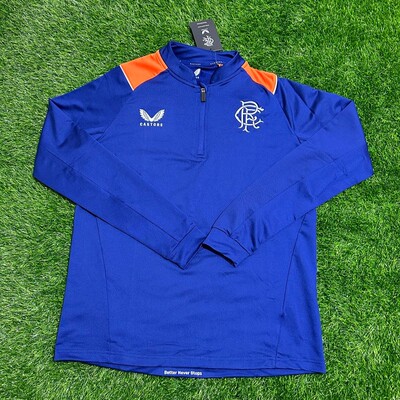 CASTORE 格拉斯哥流浪者 苏超球员版足球半拉链长袖套头训练服