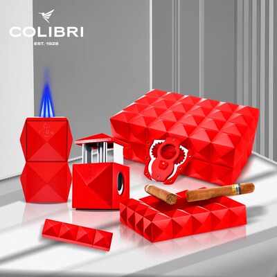 美国COLIBRI科乐比类星体系列雪茄打火机雪茄剪烟灰缸雪茄钻套装